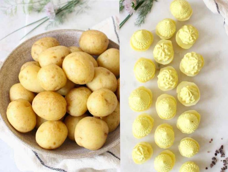 Deviled Potatoes Recipe (Vegan Deviled Eggs) • Veggie Society