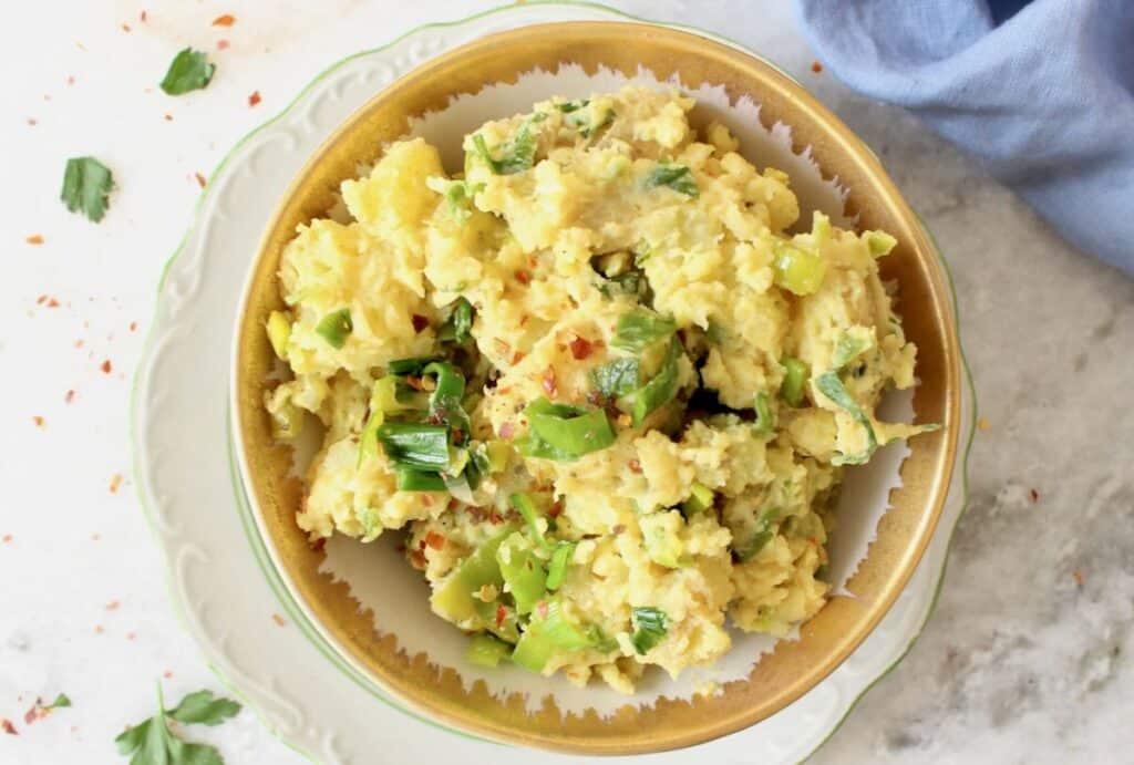 Mashed Potato Salad Recipe • Veggie Society